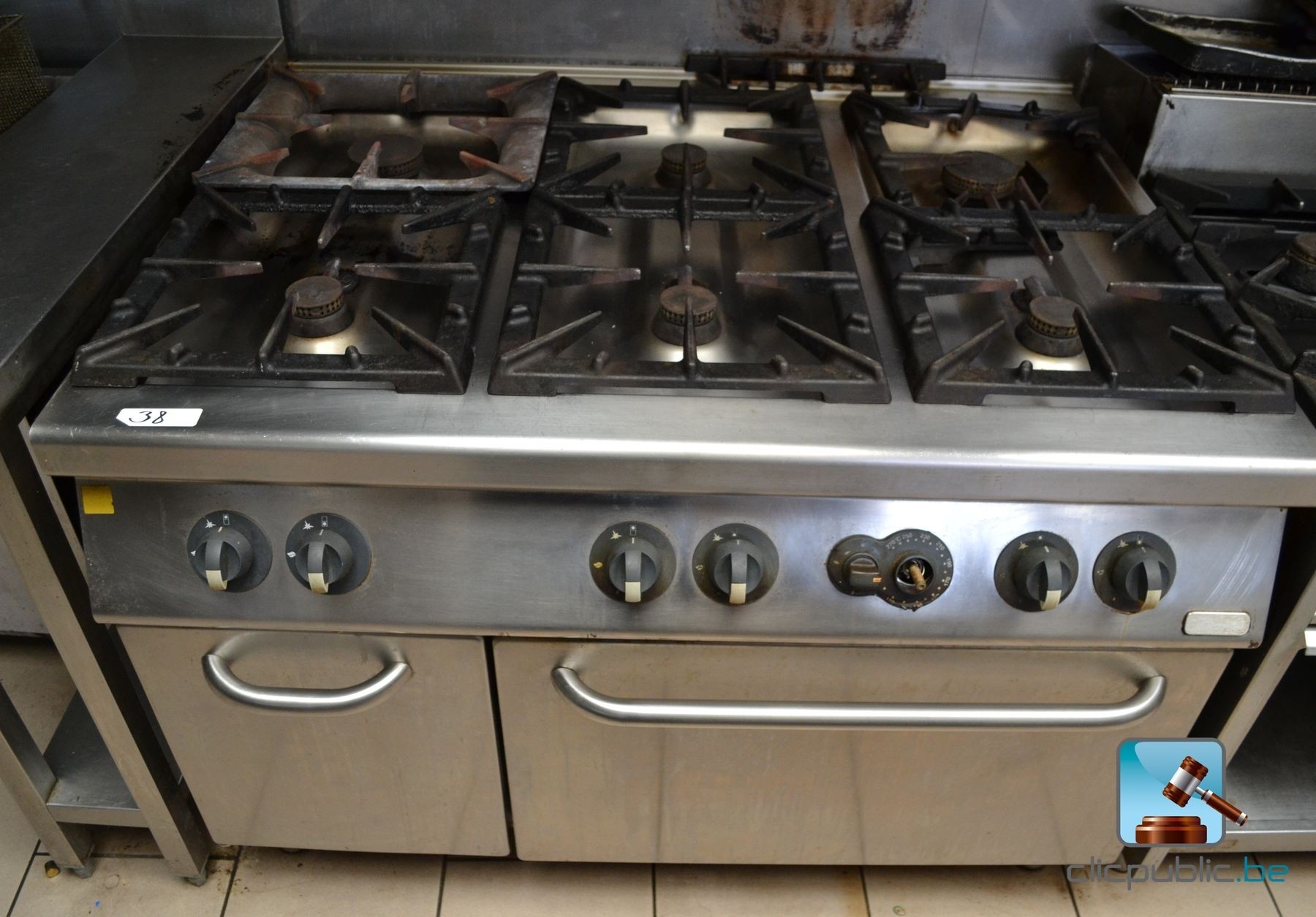 Taque de cuisson au gaz - professionnelle (Ref. 38) - Clicpublic.lu ...