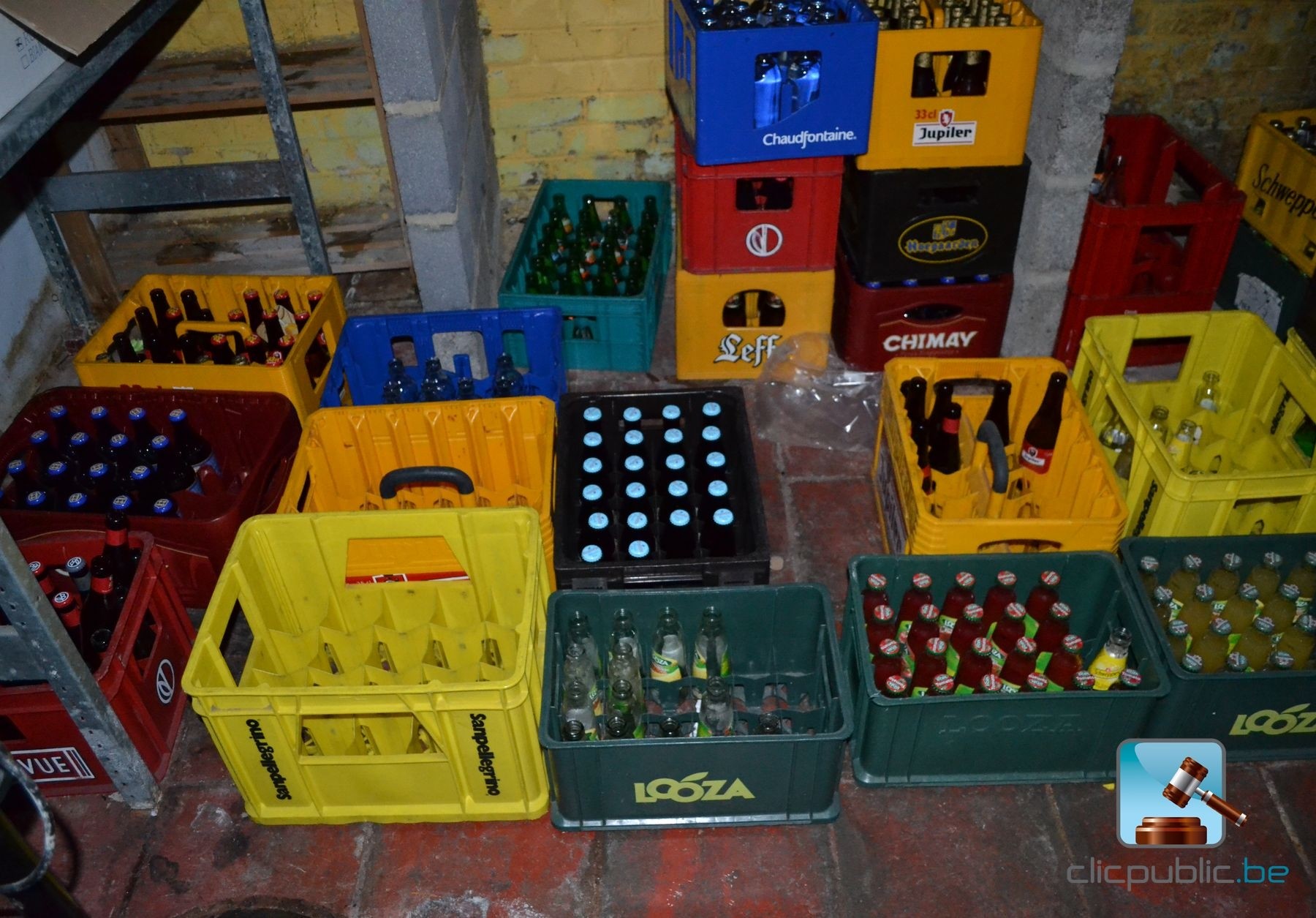 Boissons - Env. 60 casiers (pleins et vides) (Ref. 52) - Clicpublic.be ...