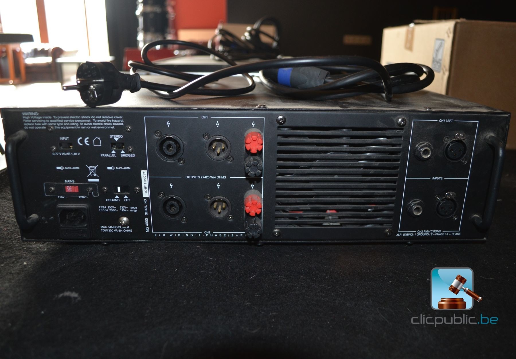 Amplificateurs MUSIC STORE Power maxx ms 4000 (Ref. 3) - Clicpublic.be ...