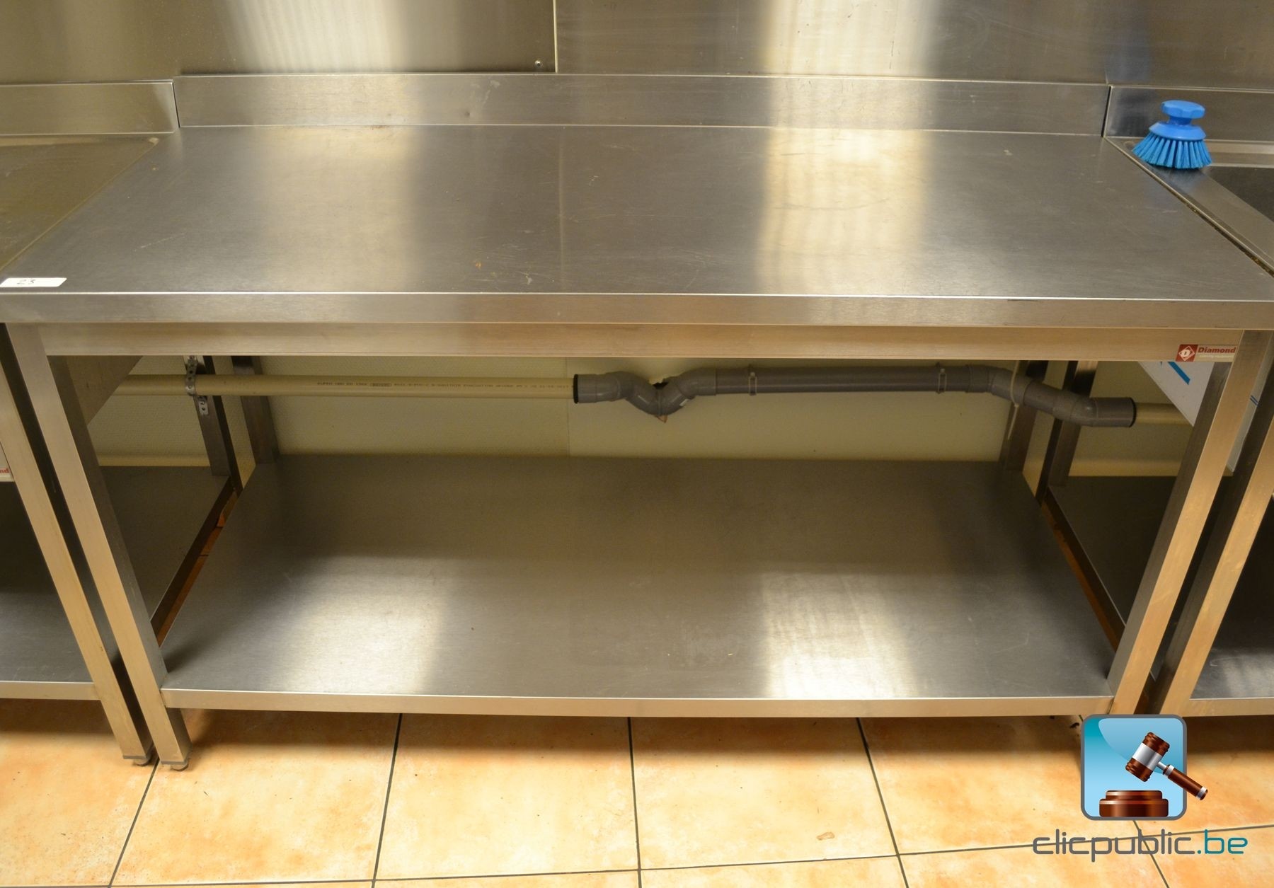 Table de cuisine professionnelle en inox DIAMOND (ref. 23) - Clicpublic ...