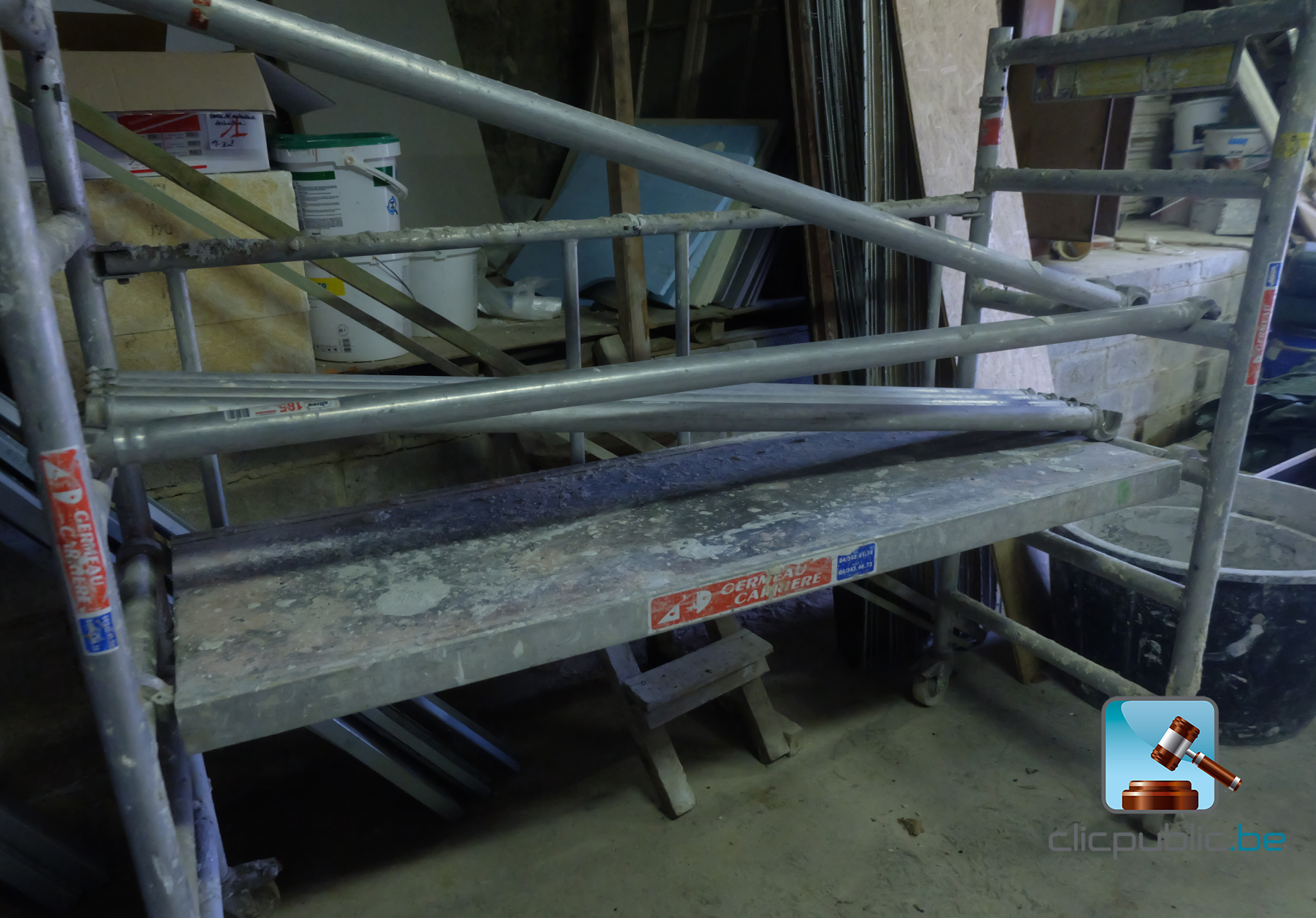 Lot d'éléments d'échafaudage - Clicpublic.be, les ventes publiques en 1 ...
