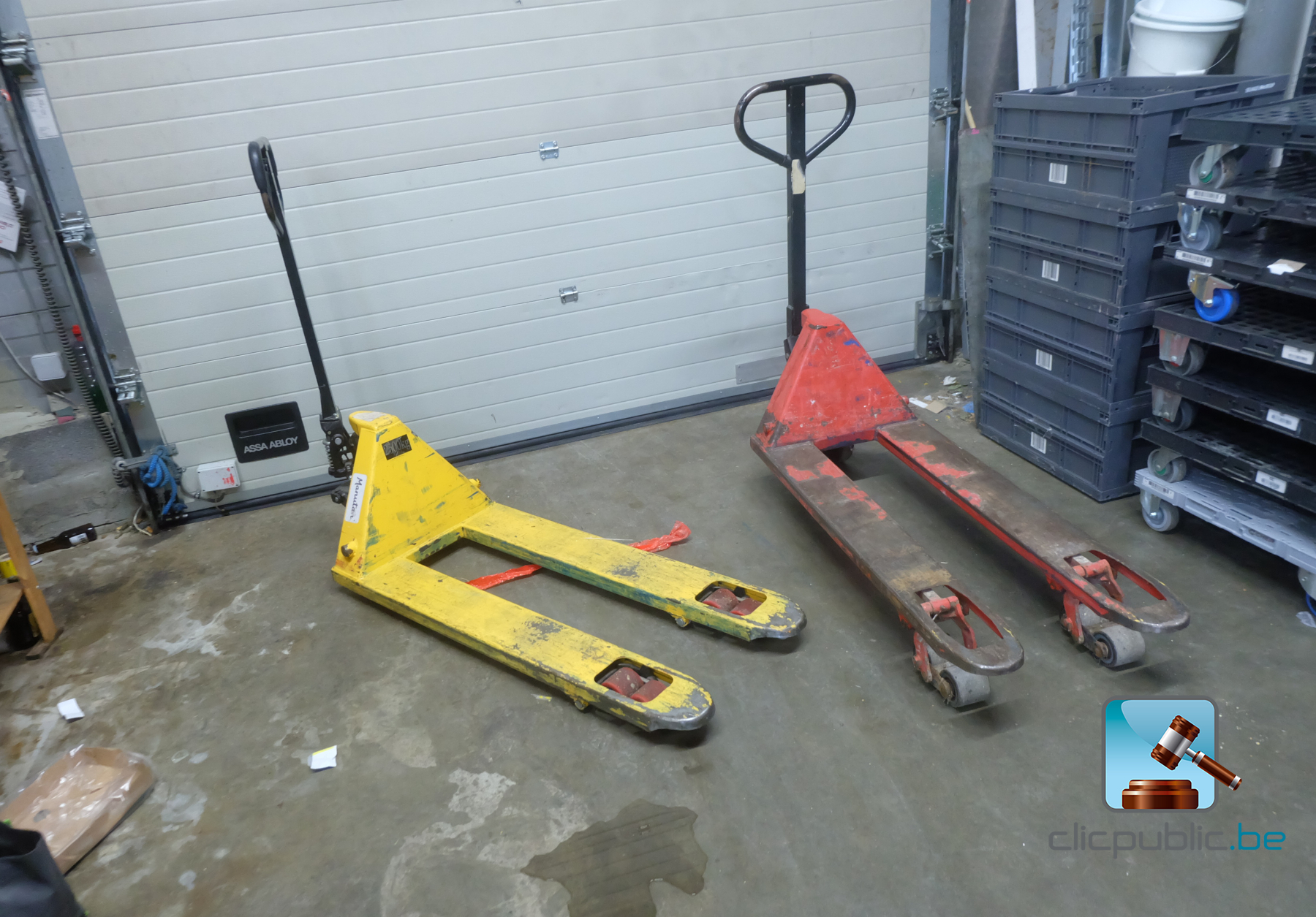 Lot de transpalettes - Clicpublic.be, les ventes publiques en 1 clic.