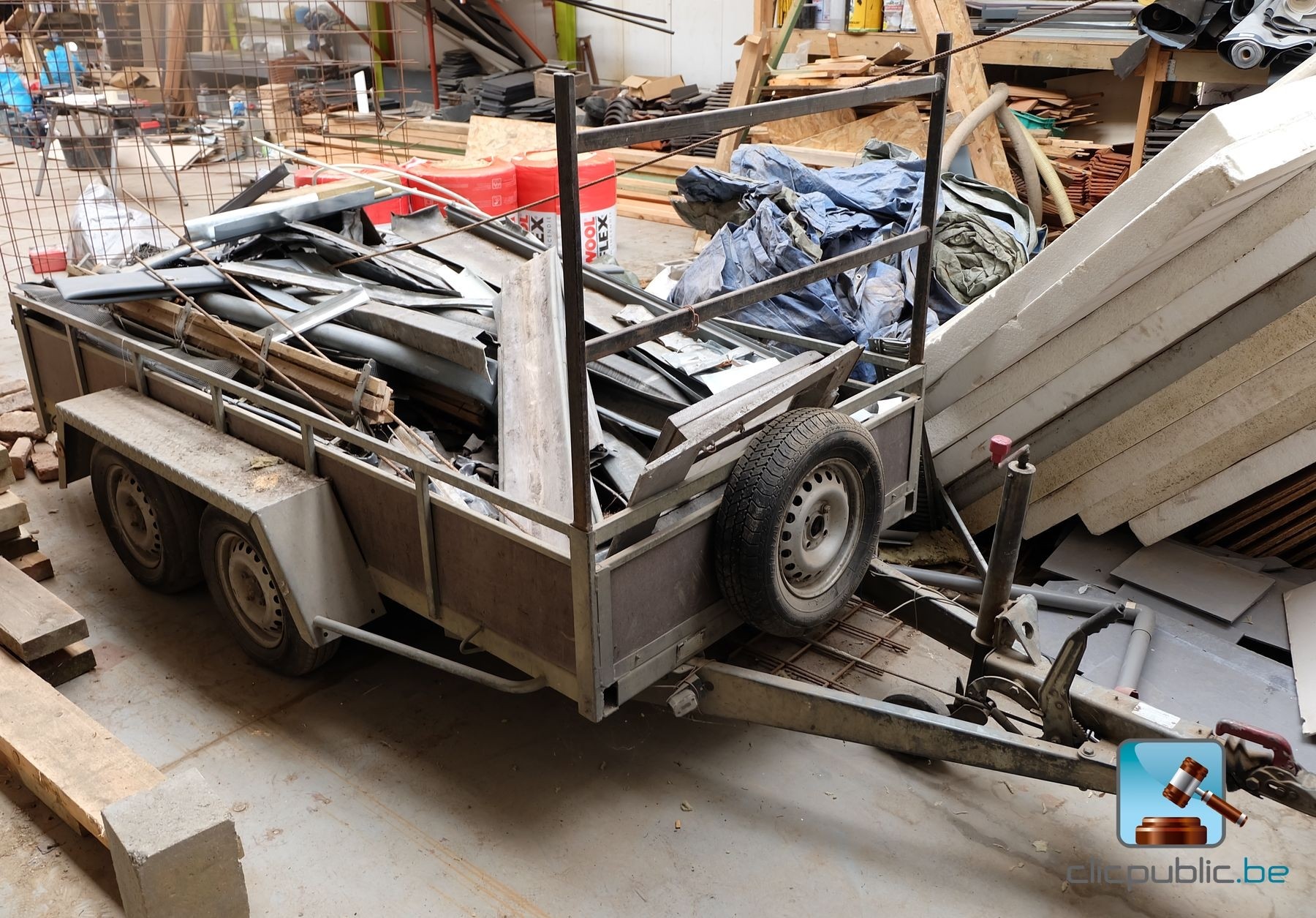 Remorque double essieu BW TRAILERS et timon WAP (ref. 41) - Clicpublic ...