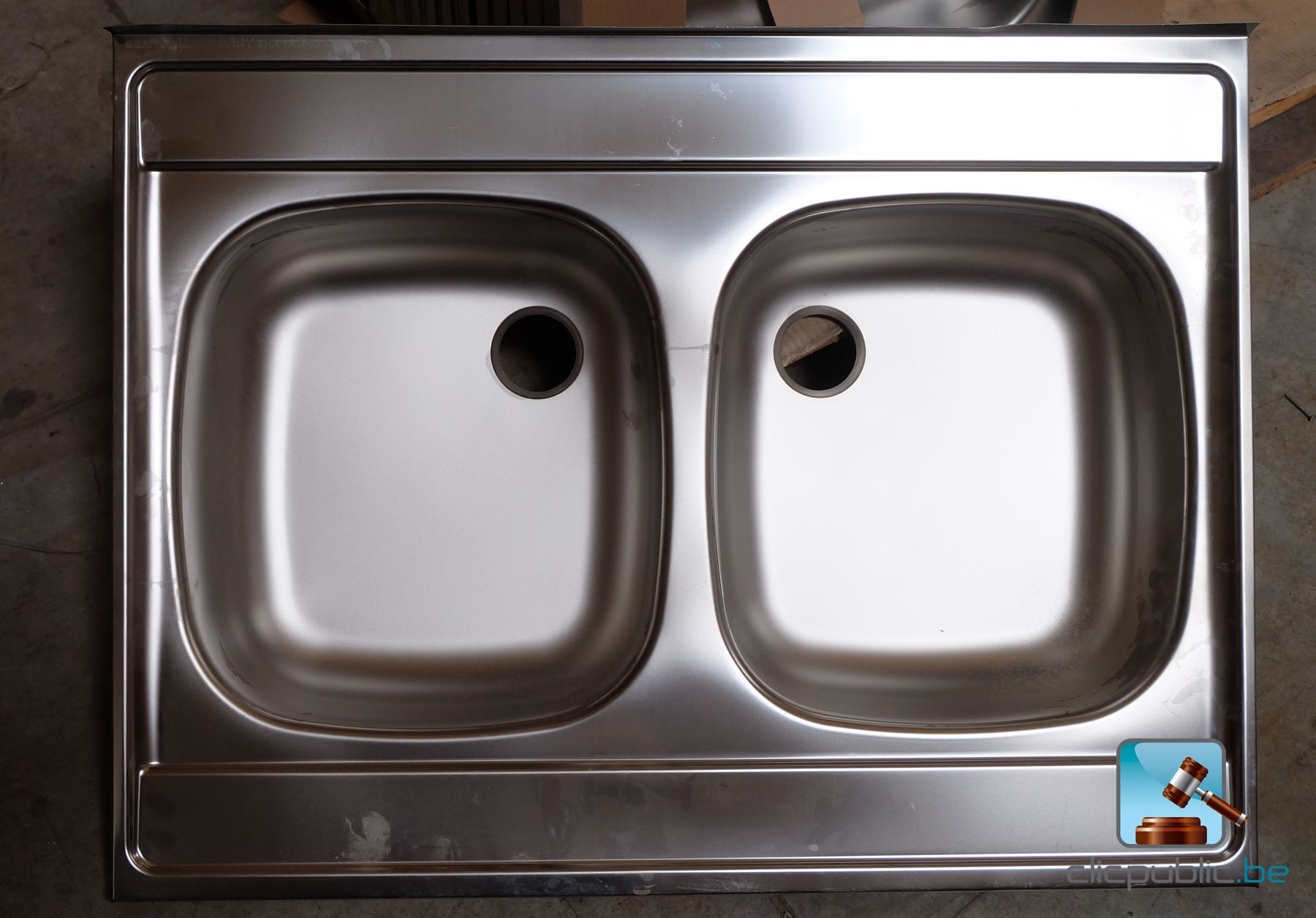 Evier double bac en inox FRANKE à poser (ref. 3) - Clicpublic.be, les ...