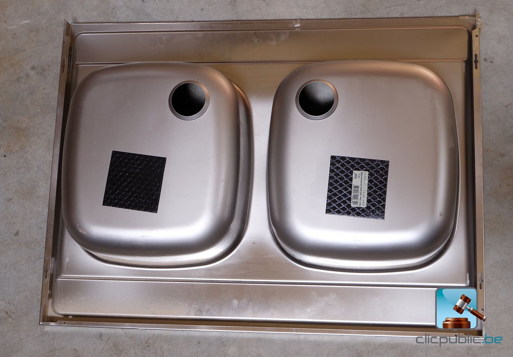 Evier double bac en inox FRANKE à poser (ref. 3) - Clicpublic.lu, les ...