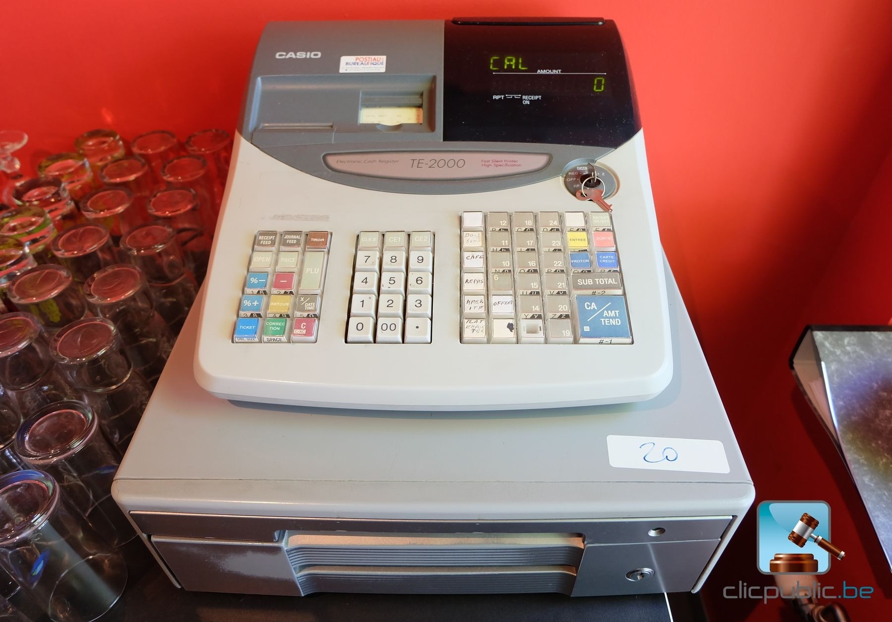 Caisse enregistreuse CASIO TE-2000 (ref. 20) - Clicpublic.lu, les ...