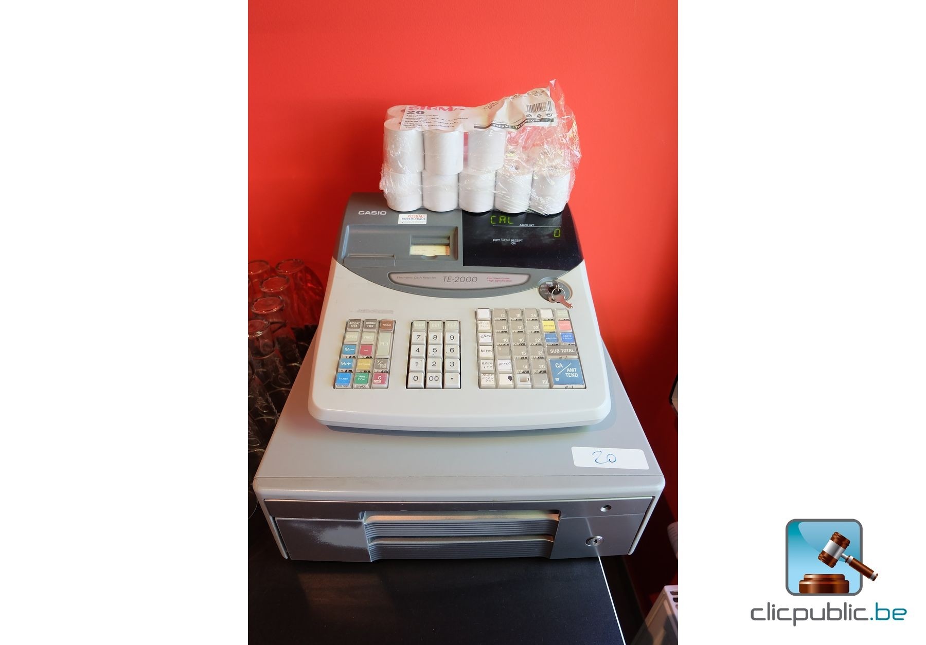 Caisse enregistreuse CASIO TE-2000 (ref. 20) - Clicpublic.lu, les ...