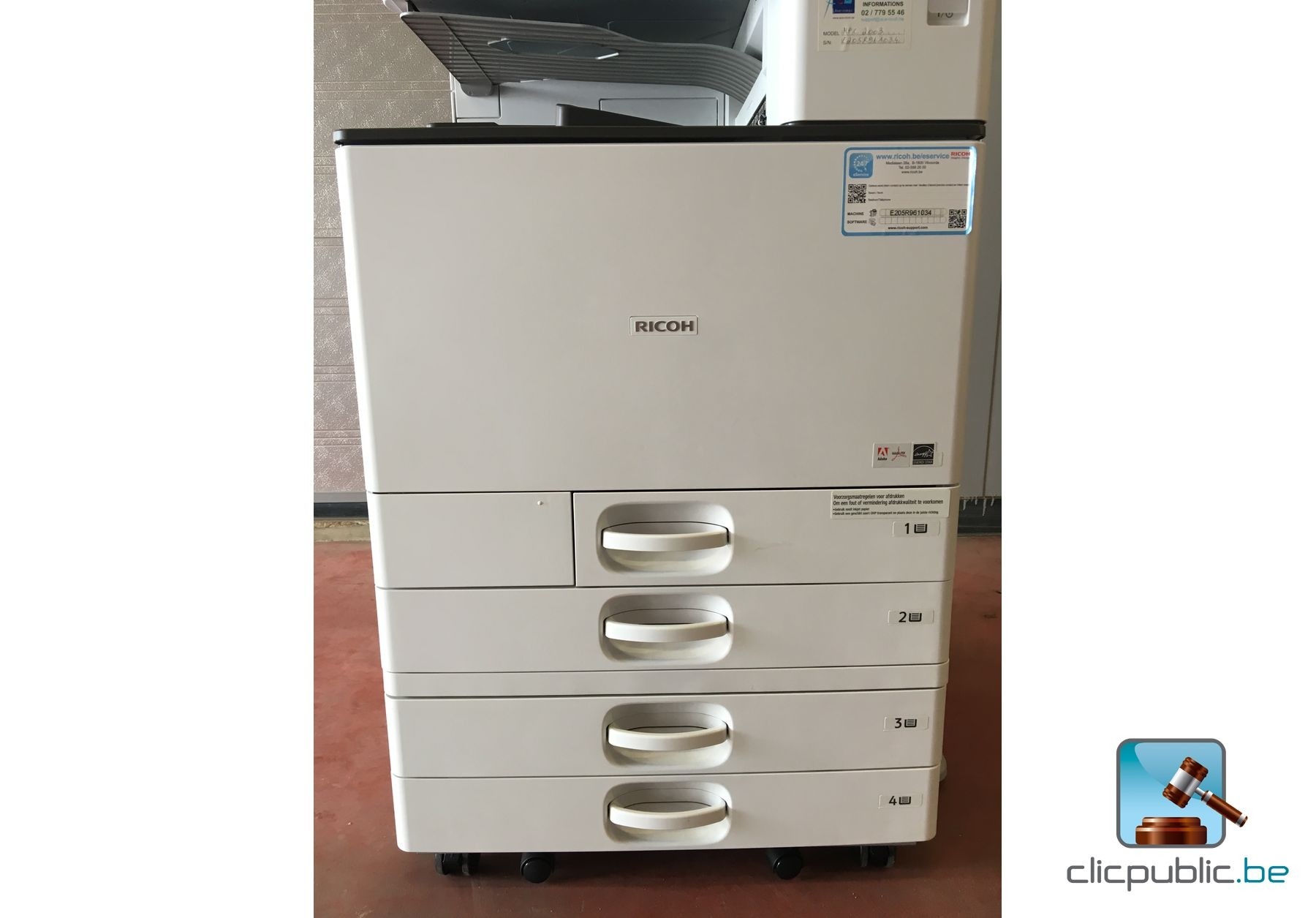 Copieur multifonction RICOH MP C2003 (ref. 1) - Clicpublic.be, les ...