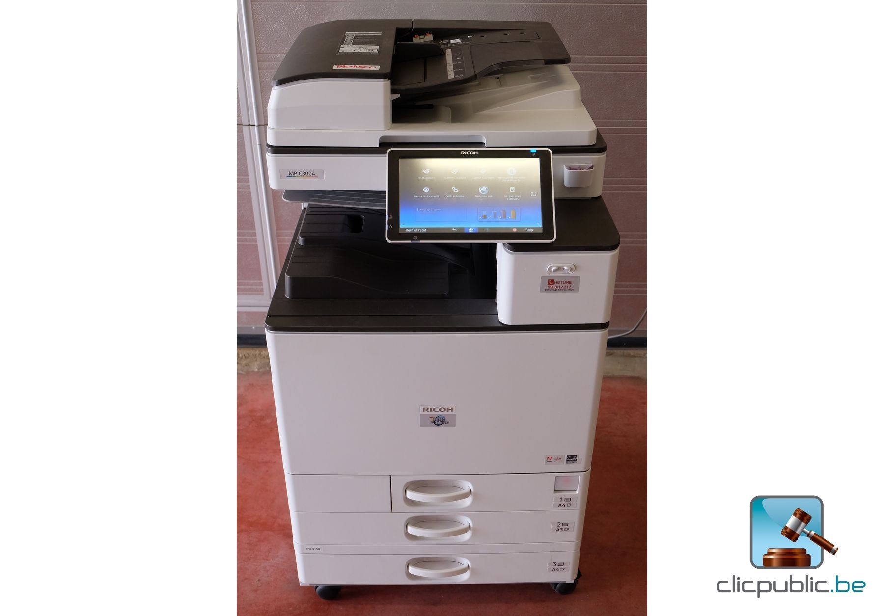 Copieur RICOH MPC3004 (ref. 1) - Clicpublic.be, les ventes publiques en ...