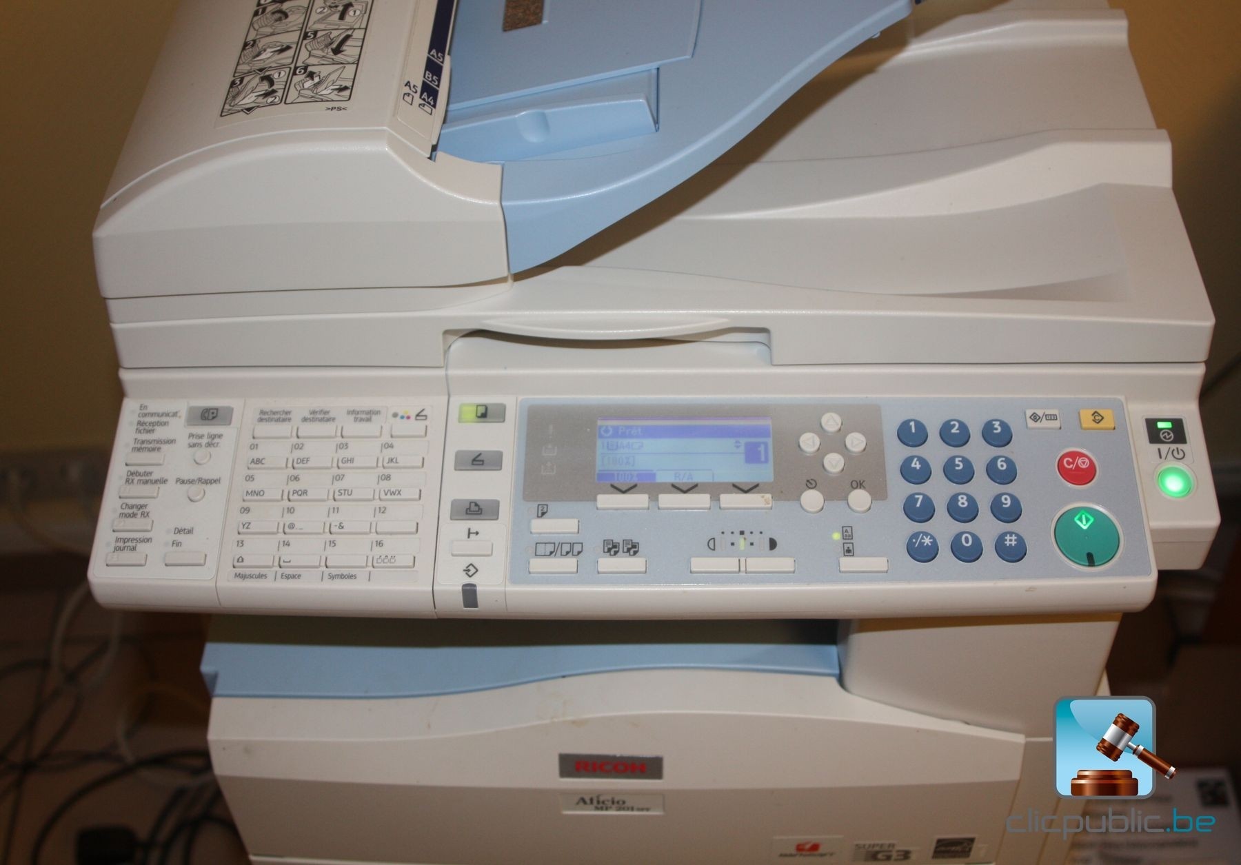 Imprimante RICOH Aficio MP 201 SPF - Clicpublic.be, les ventes ...