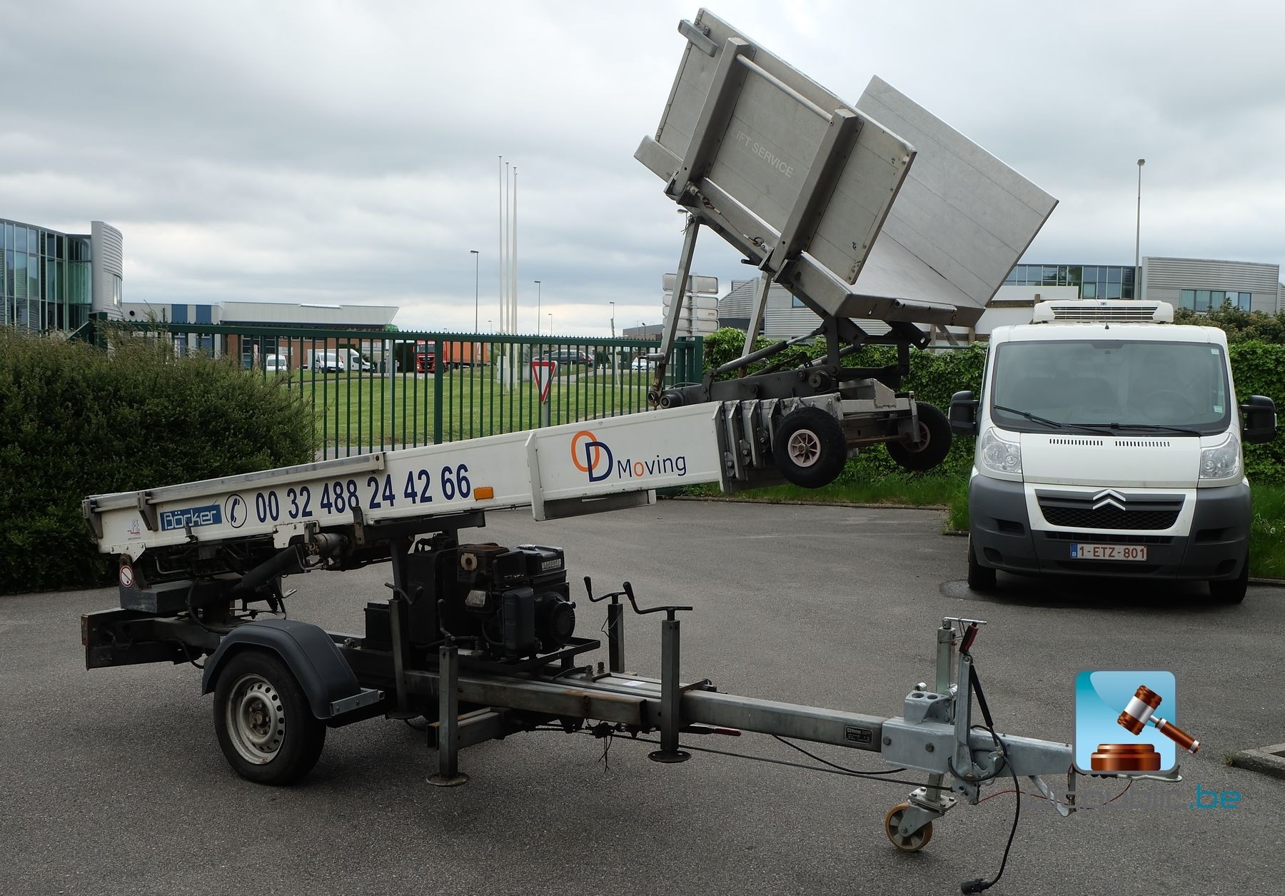 Remorque monte charge BÖCKER - Clicpublic.be, les ventes publiques en 1 ...