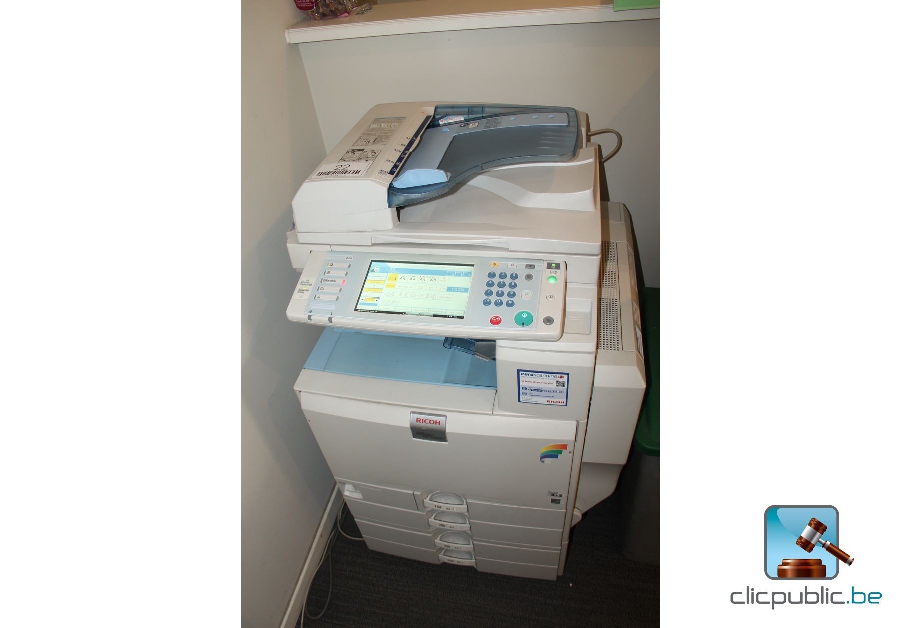 Photocopieur RICOH Aficio MP C2800 - Clicpublic.be, les ventes ...