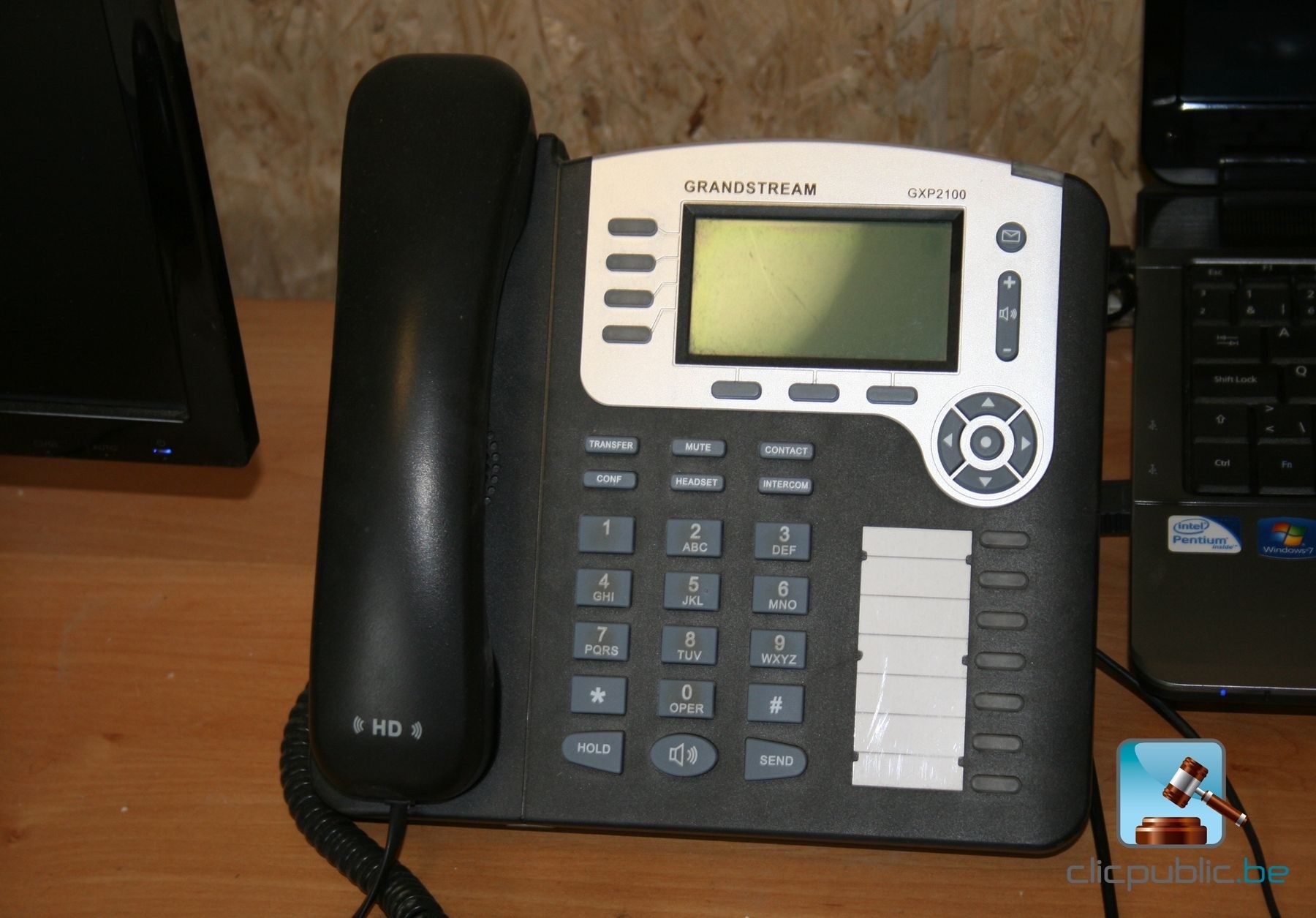Téléphone fixe GRANDSTREAM GXP2100 HD - Clicpublic.be, les ventes ...