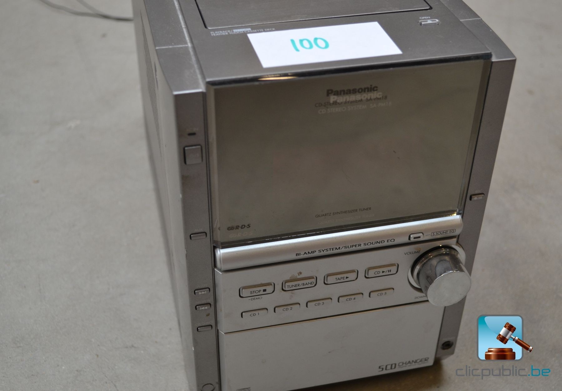 Stereo PANASONIC CD Stereo System SA-PM18 - Clicpublic.lu, online auctions in 1 click.