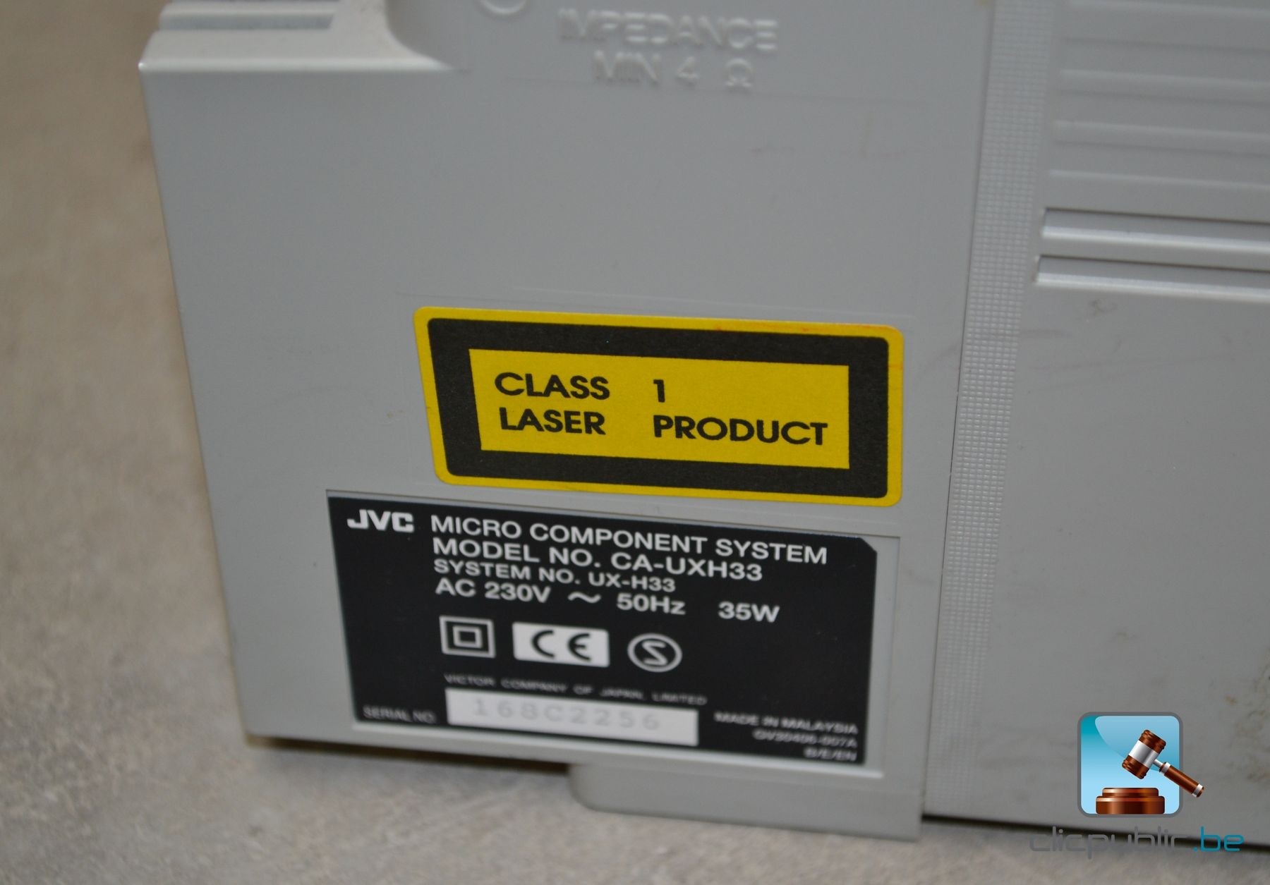 Chaîne hifi JVC CA-UXH33 - Clicpublic.be, les ventes publiques en 1 clic.