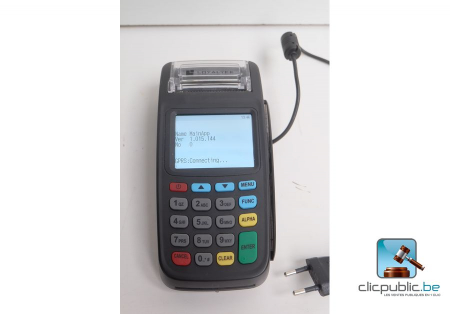 Terminal de paiement - Clicpublic.be, les ventes publiques en 1 clic.