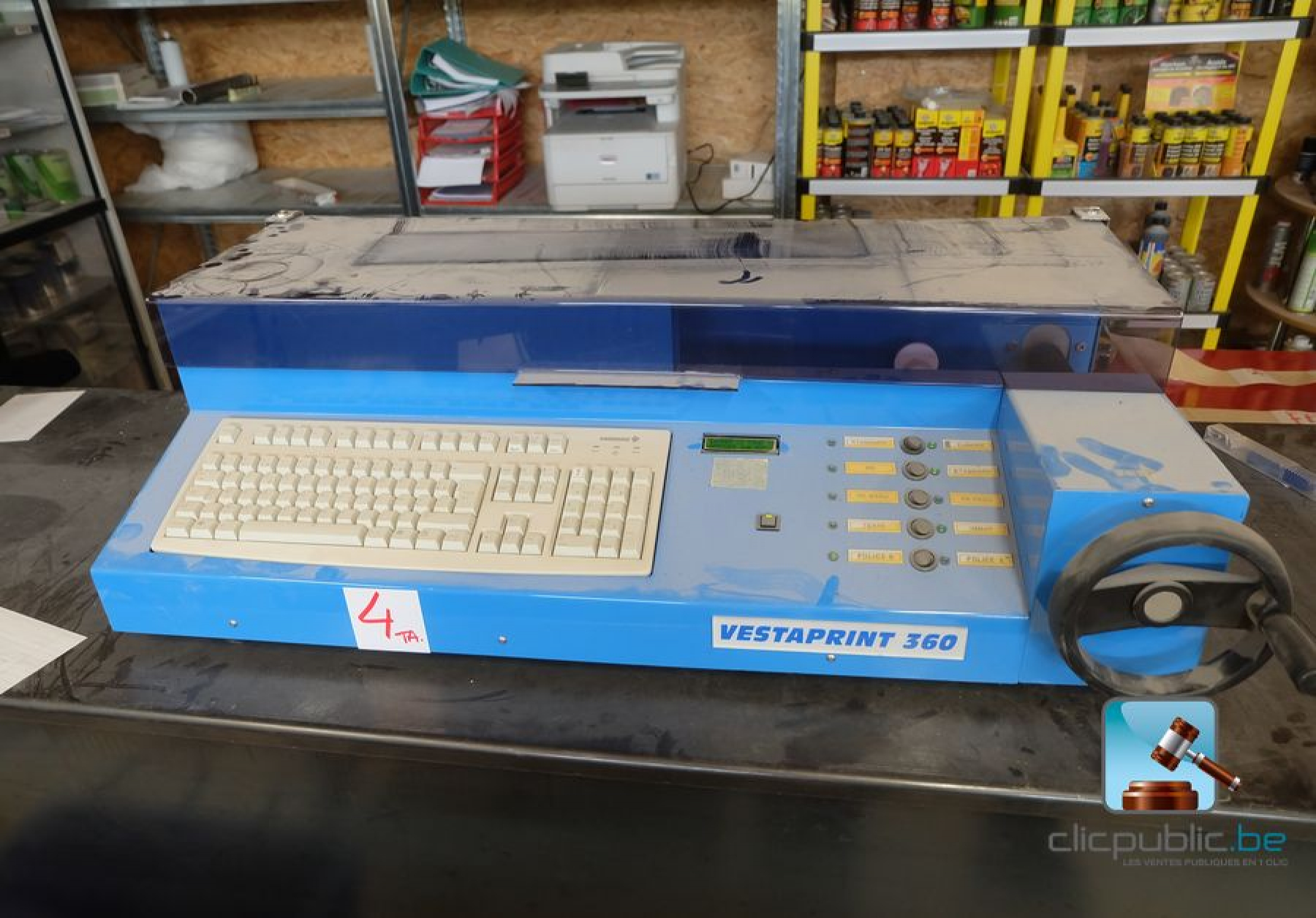 Machine pour plaque d'immatriculation - Clicpublic.be, les ventes ...