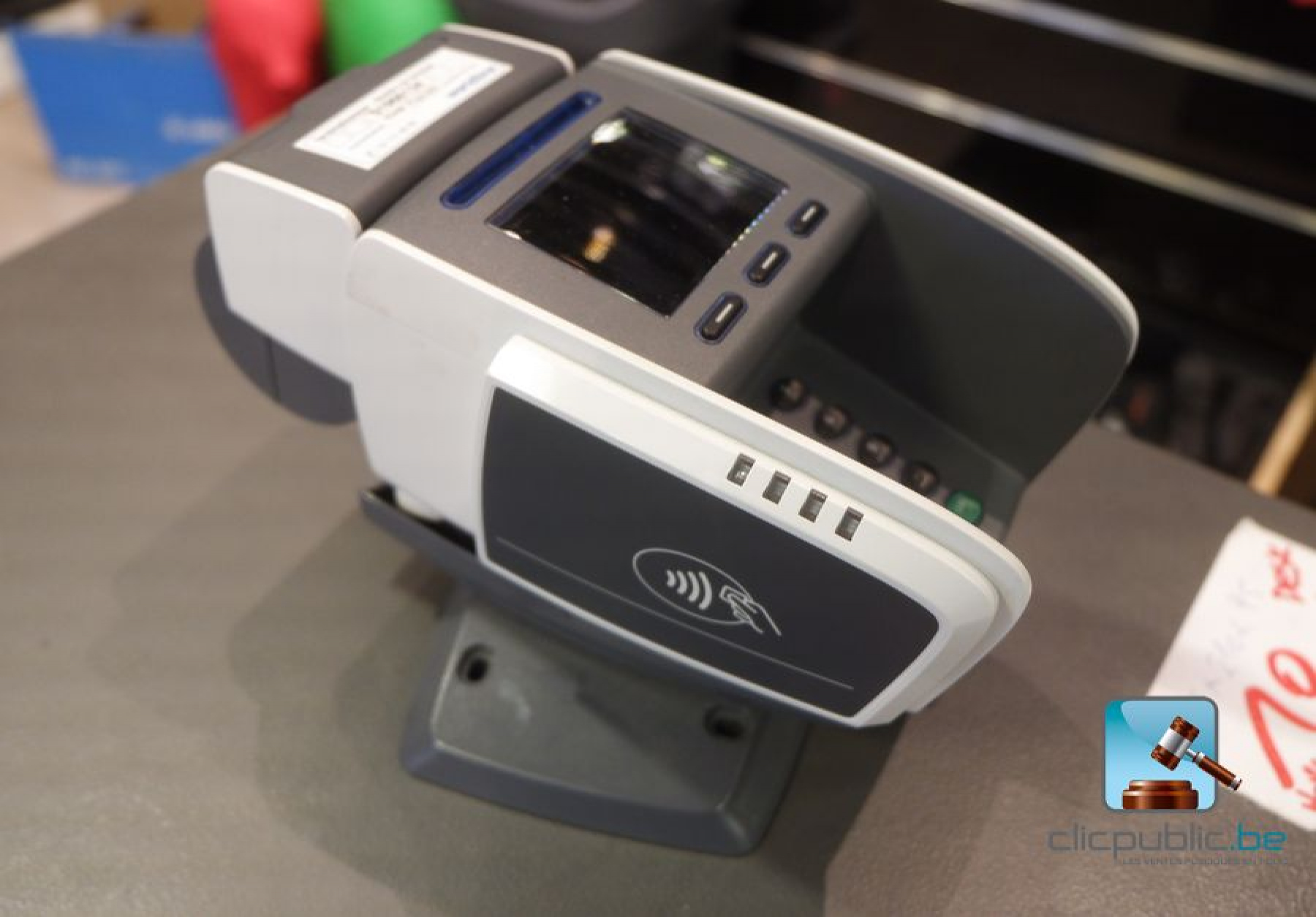 Terminal Bancontact - Clicpublic.be, les ventes publiques en 1 clic.