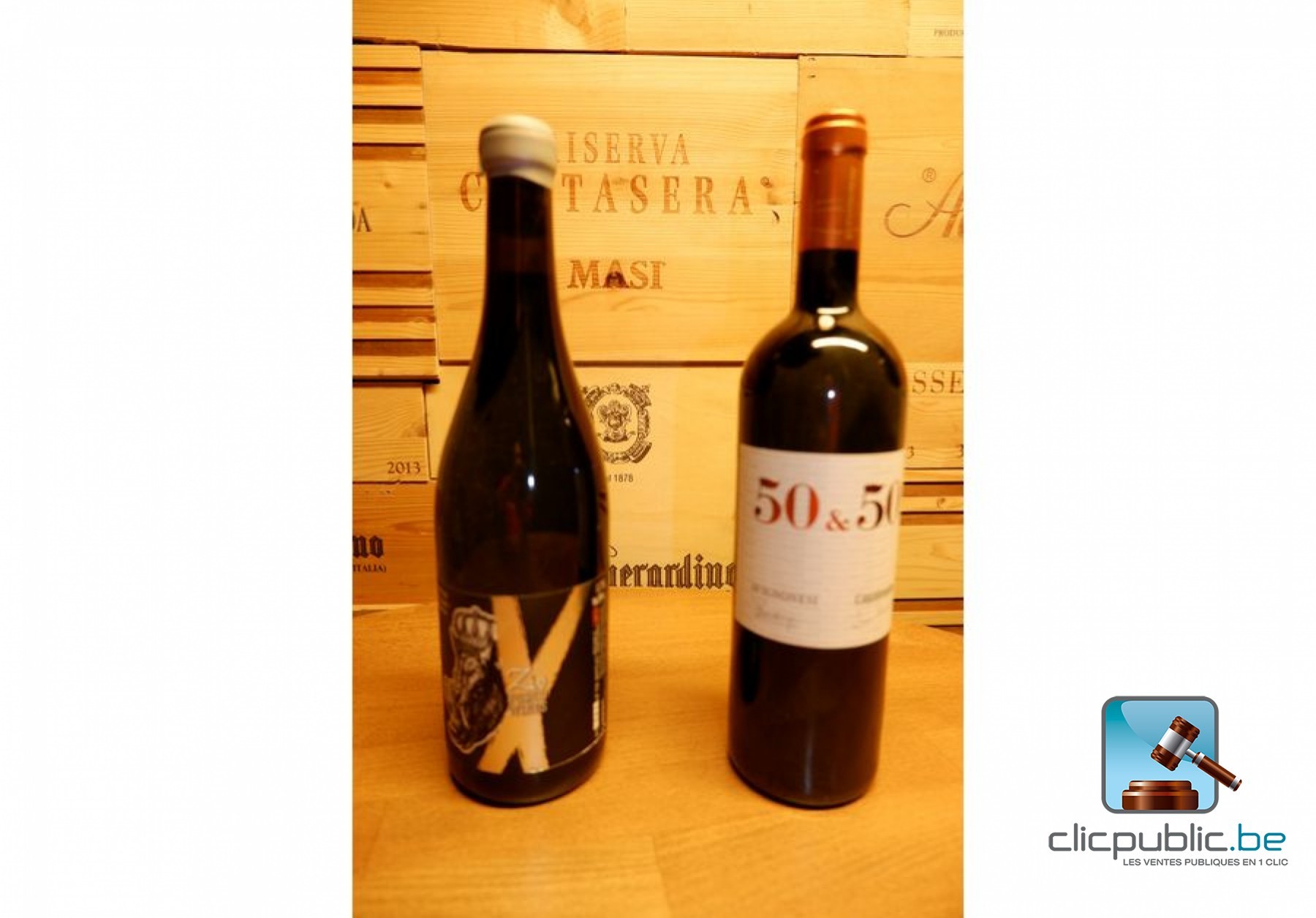 Lot de bouteilles de vin rouge - Clicpublic.be, les ventes publiques en ...