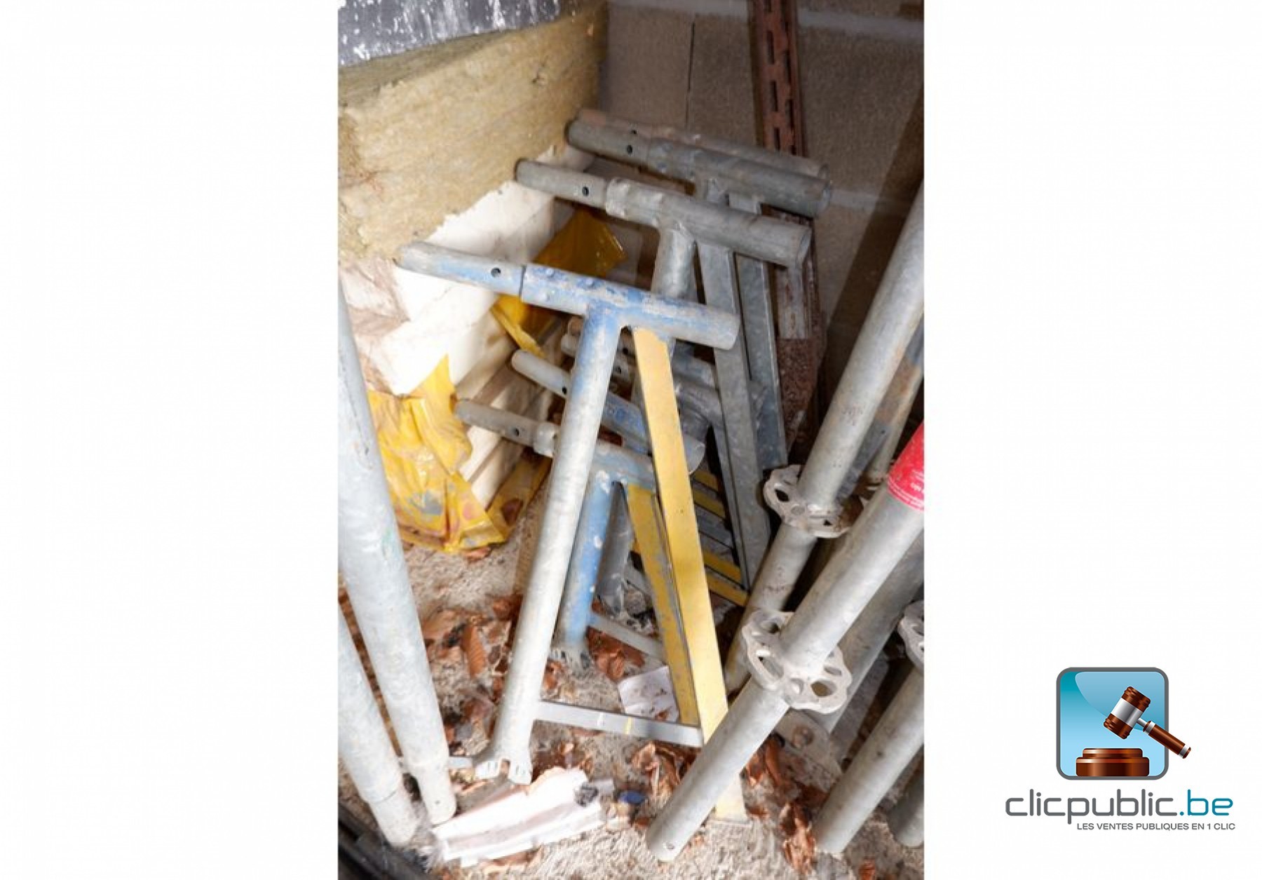 Lot d'éléments d'échafaudage - Clicpublic.be, les ventes publiques en 1 ...