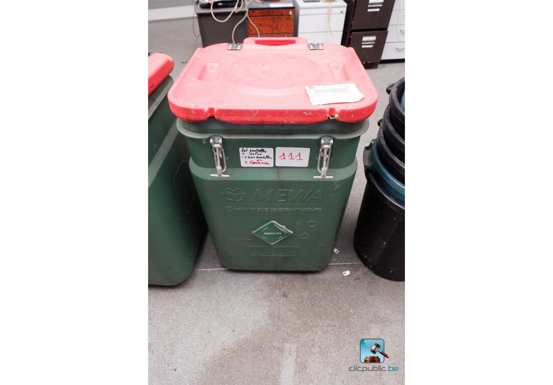 Lot de poubelles - Clicpublic.be, les ventes publiques en 1 clic.