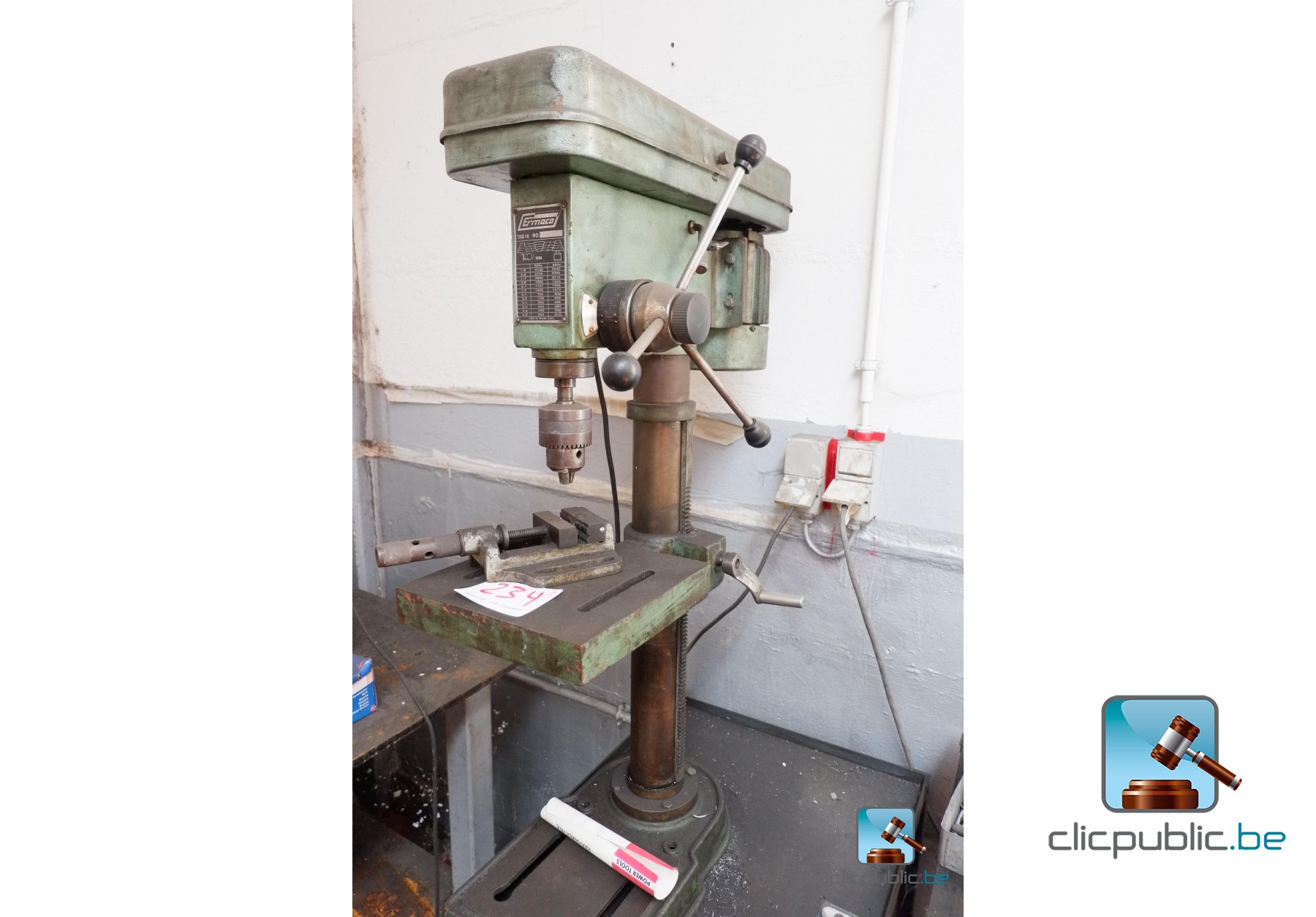 Foreuse sur colonne - Clicpublic.be, les ventes publiques en 1 clic.