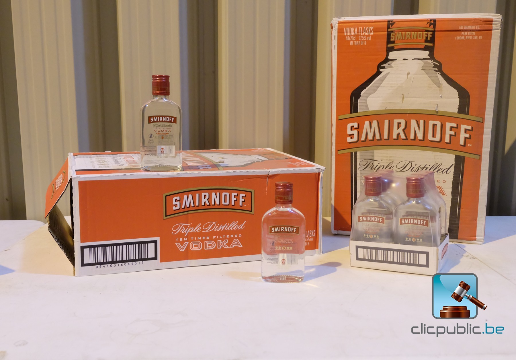 Lot de bouteilles de VODKA SMIRNOFF - Clicpublic.be, les ventes ...