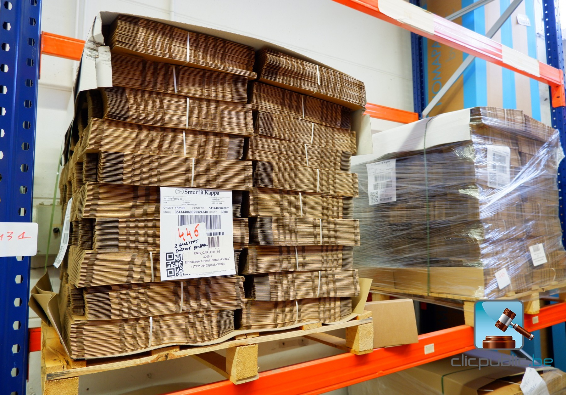 Lot de cartons d'emballage - Clicpublic.be, les ventes publiques en 1 clic.