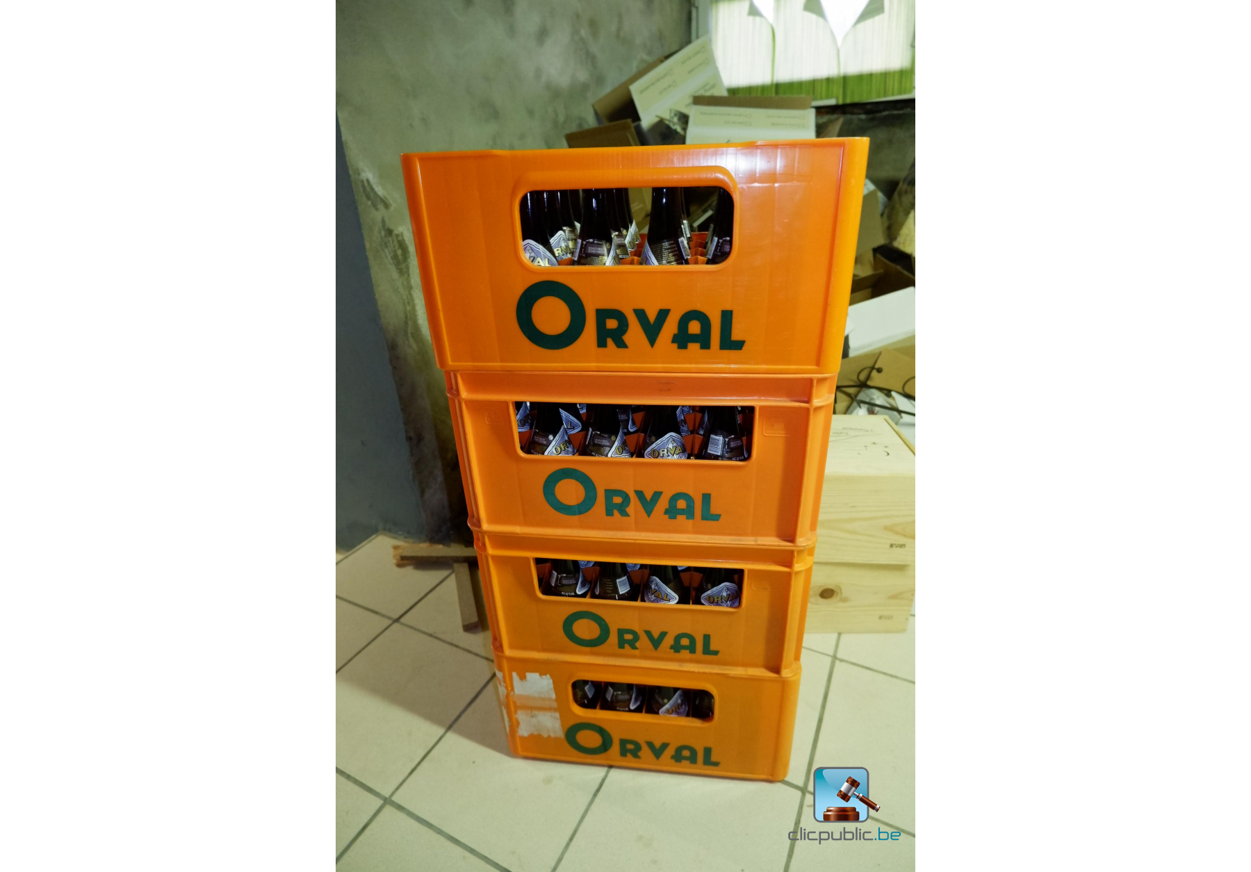 Lot de casiers d'Orval - Clicpublic.be, les ventes publiques en 1 clic.