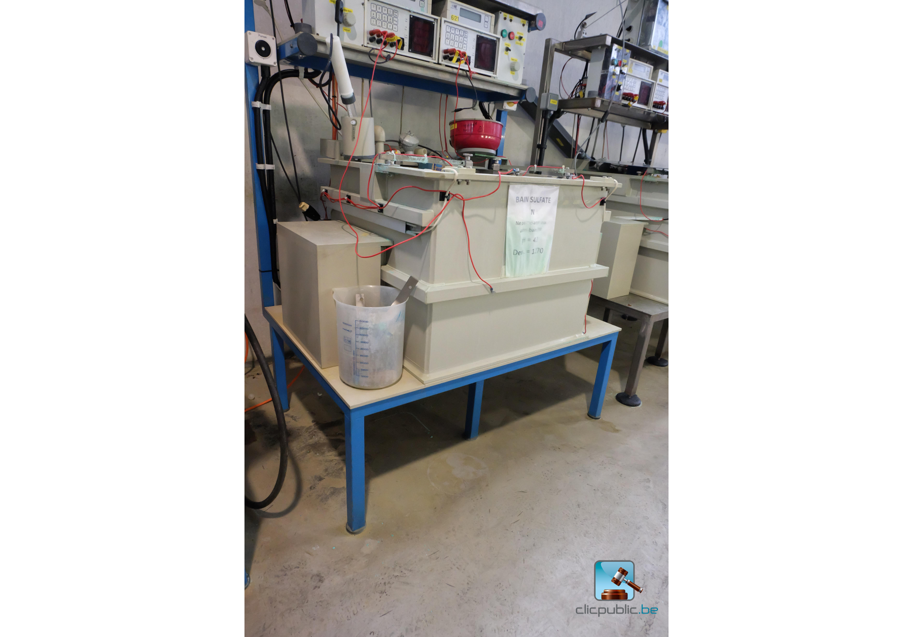 Equipped electrolysis tank - Clicpublic.lu, online auctions in 1 click.