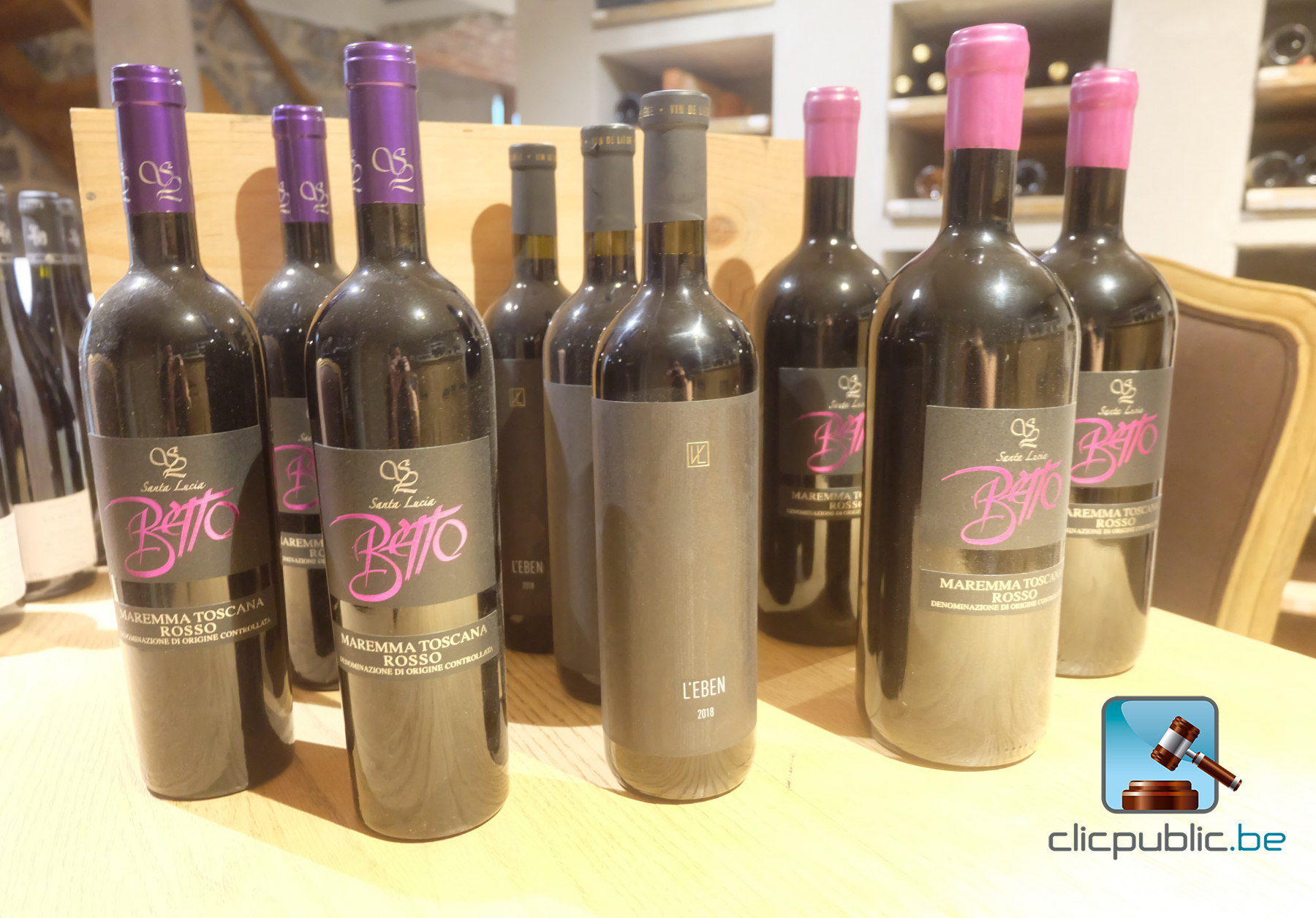 Lot de bouteilles de vin rouge - Clicpublic.be, les ventes publiques en ...