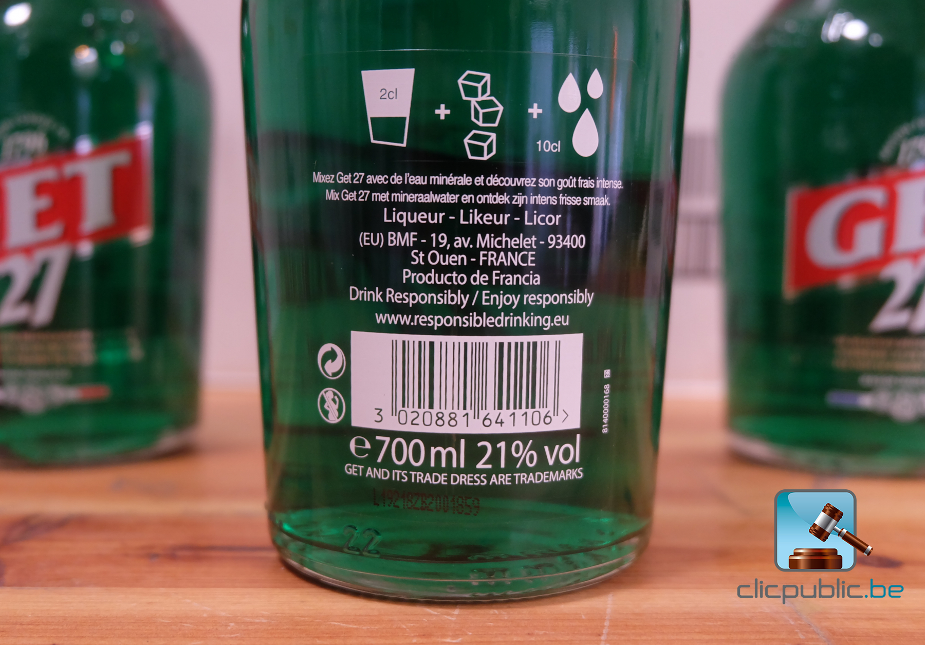 Lot de bouteilles de GET 27 - Clicpublic.be, les ventes publiques en 1 ...